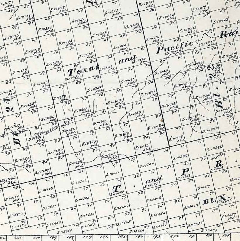 1880 Farm Line Map of Nolan County Texas - Etsy