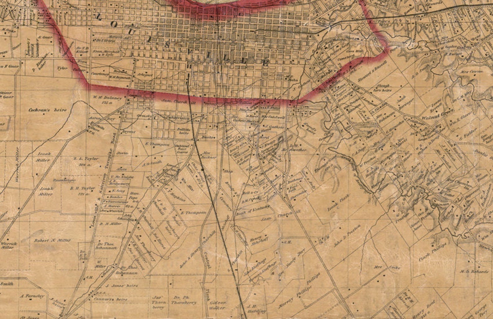 1858 Farm Line Map of Jefferson County Kentucky Louisville | Etsy 1858 Farm Line Map of Jefferson County Kentucky Louisville | Etsy