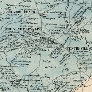 1864 Map of Drumore Township Lancaster County Pennsylvania - Etsy