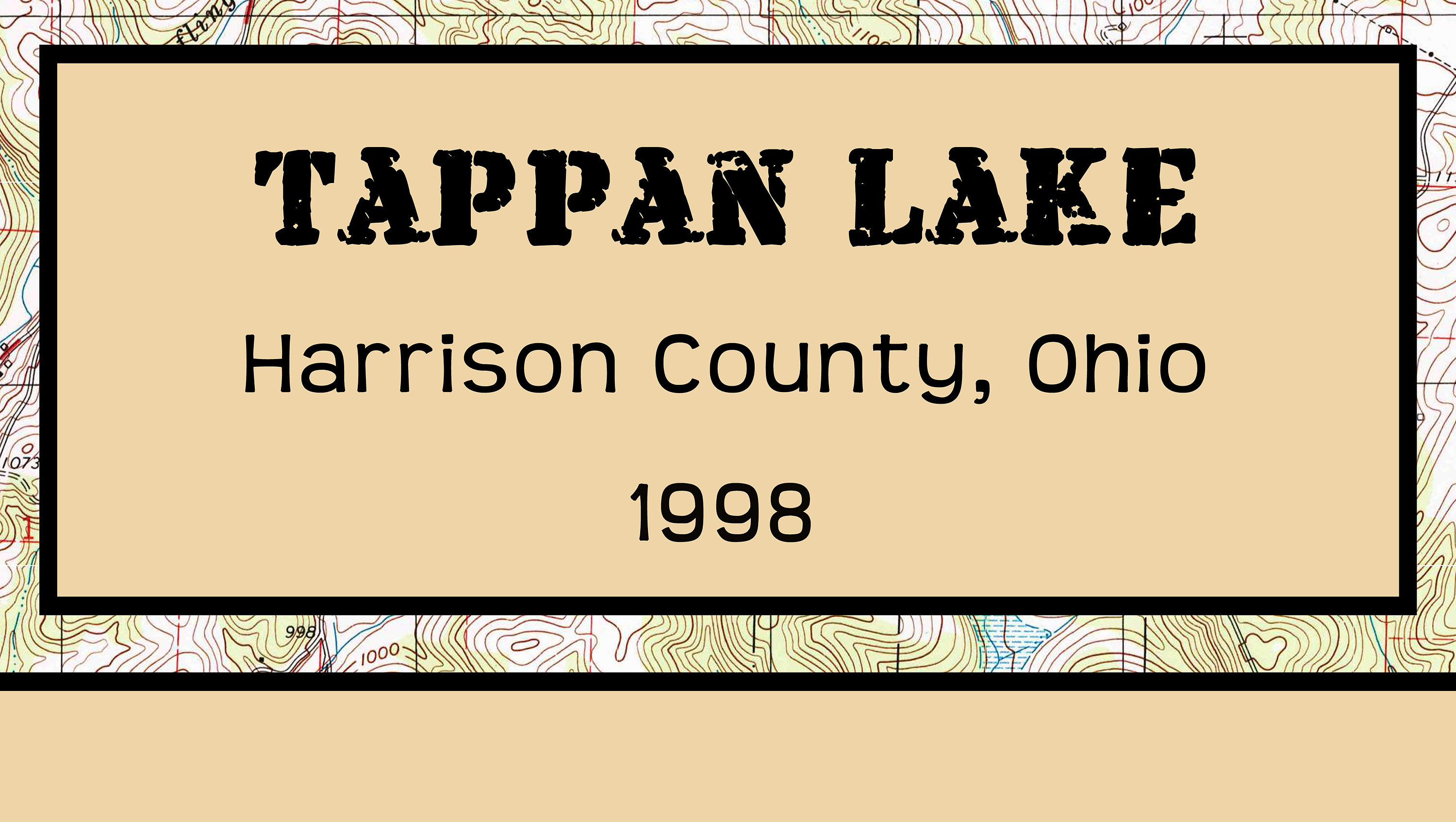 1998 Map of Tappan Lake Ohio - Etsy