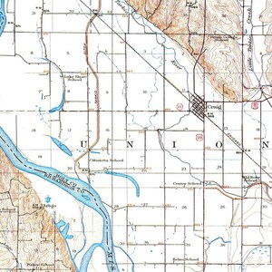1920 Topo Map of Craig Missouri - Etsy