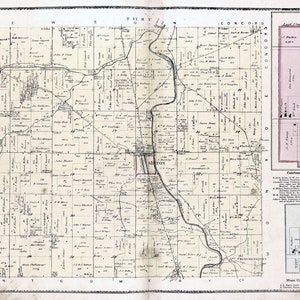 1871 Map of Union Township Miami County Ohio - Etsy