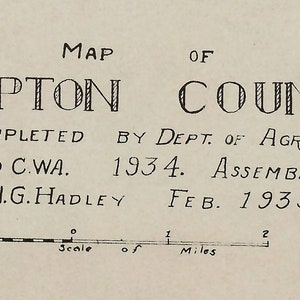 1935 Map of Tipton County Tennessee - Etsy