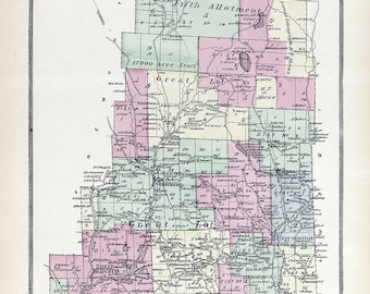 Map of Sullivan County New York - Etsy