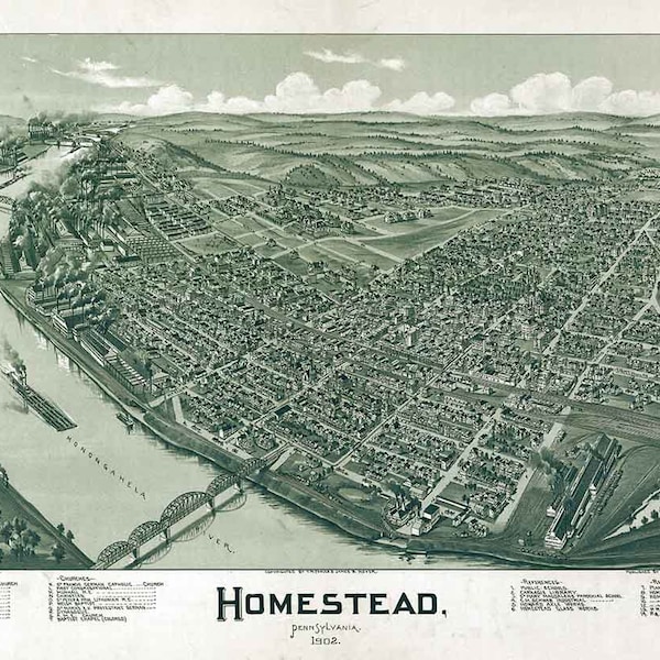 Homestead Maps - Etsy