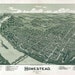 1889 Panoramic Map of Frackville Pennsylvania - Etsy