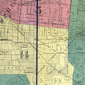 1888 Farm Line Map of Shelby County Tennessee Memphis - Etsy
