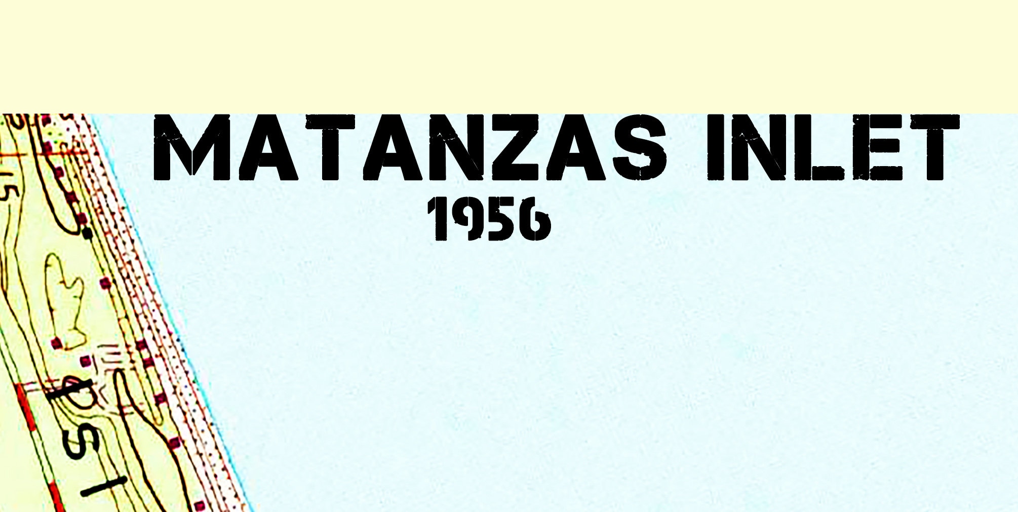 1956 Map of Matanzas Inlet Saint Johns County Florida - Etsy