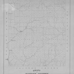 1856 Early Draft Map of Potter County PA Showing Settlements - Etsy