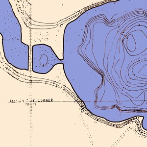 1923 Map of Crooked Lake Steuben County Indiana - Etsy