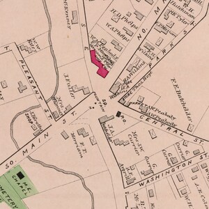 1884 Map of Middleton Massachusetts - Etsy