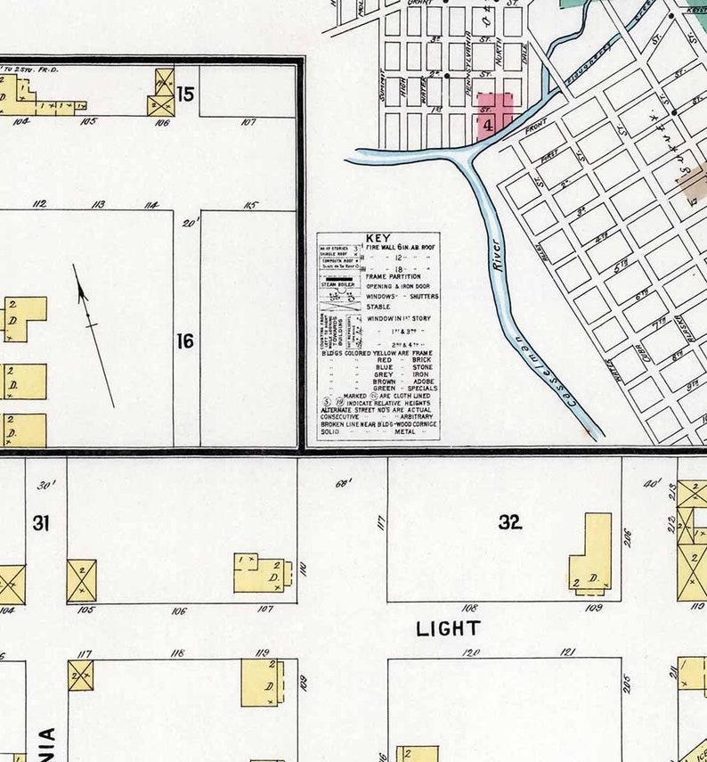 1897 Town Map of Meyersdale Somerset County Pennsylvania - Etsy