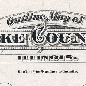 1895 Map of Pike County Illinois - Etsy