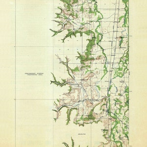 1922 Topo Map of Monroe Oregon - Etsy