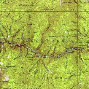 1931 Topo Map of Buffalo Hump Idaho - Etsy
