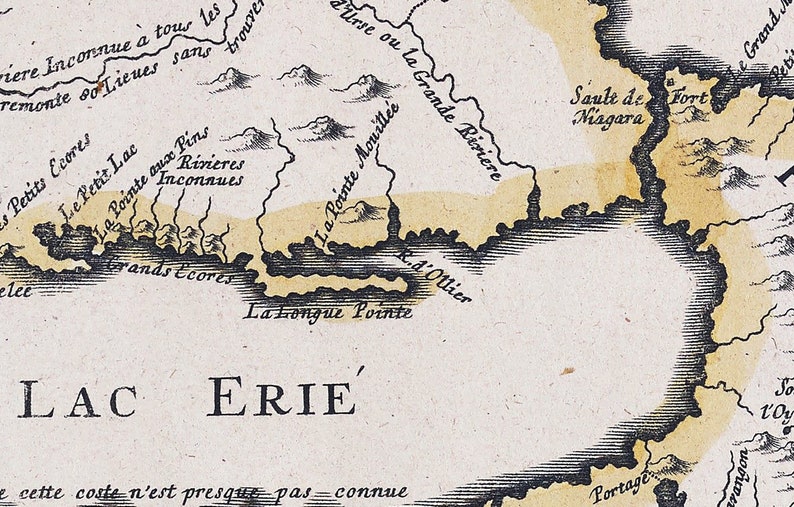 1755 Map of the Great Lakes - Etsy