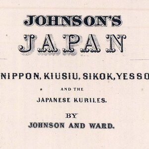 1865 Map of Japan - Etsy