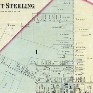 1879 Map of Montgomery County Kentucky Mount Sterling - Etsy