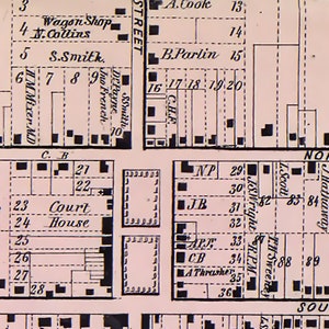 1857 Town Map of Chardon Geauga County Ohio - Etsy