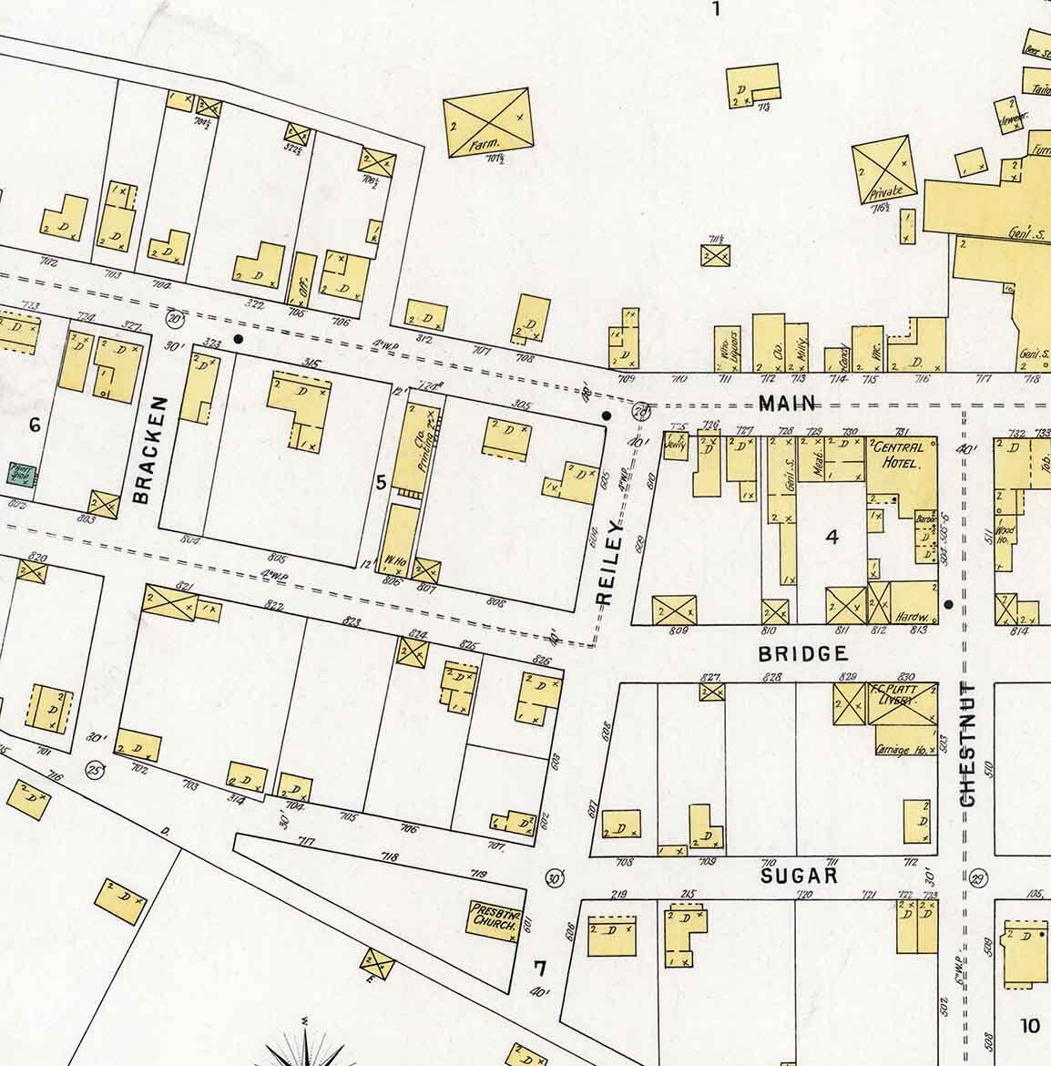 1895 Town Map of Gallitzin Cambria County Pennsylvania - Etsy