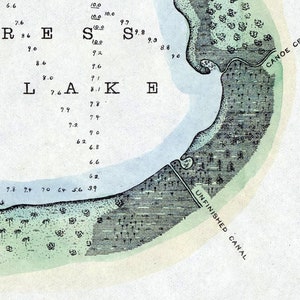 1901 Map of Tohopekaliga Cypress and Hatcheneha Lake Florida - Etsy