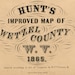 1865 Farm Line Map of Wetzel County WV Showing Oil Wells Property Names ...