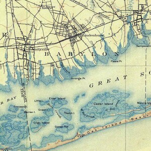 1903 Topo Map of Babylon New York - Etsy