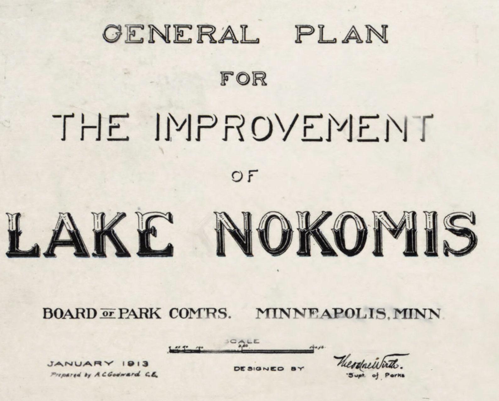 1913 Map of Lake Nokomis Hennepin County Minnesota - Etsy
