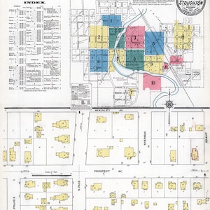 1912 Town Map of Stoughton Dane County Wisconsin - Etsy Canada