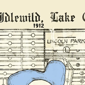 1912 Map of Lake Idlewild Lake County Michigan - Etsy