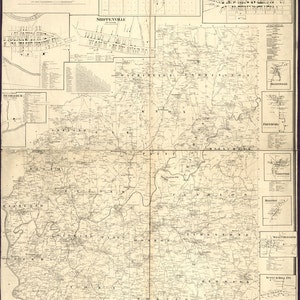 1865 Map of Clarion County PA Oil Wells Genealogy - Etsy