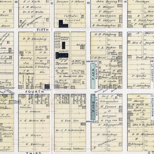 1880 Town Map of Minster Auglaize County Ohio - Etsy Ireland
