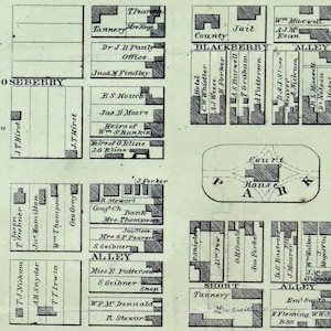 1860 Map of Mercer Pennsylvania - Etsy