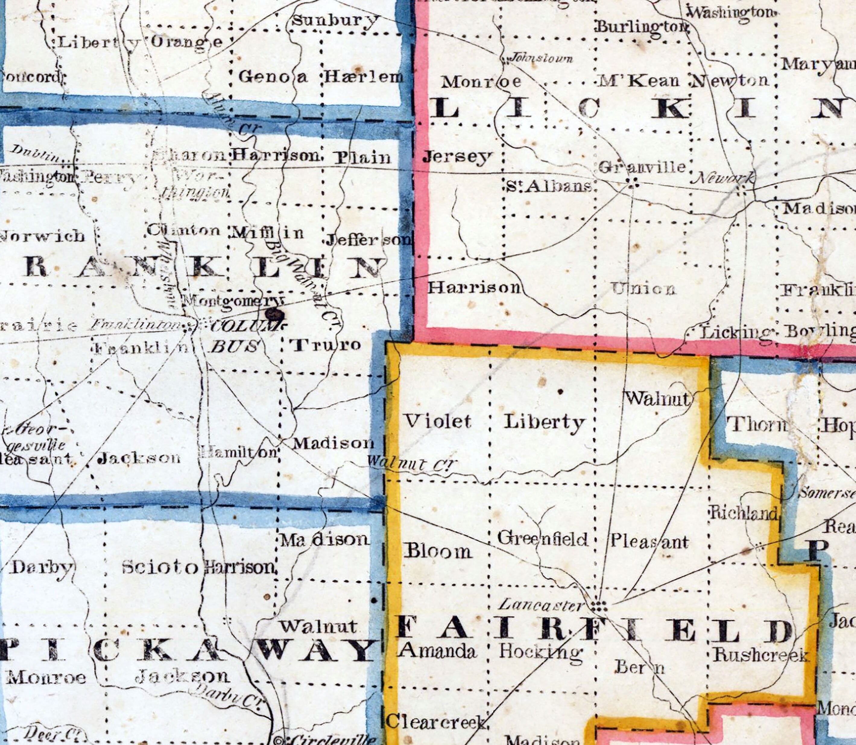 1822 Map of Ohio - Etsy