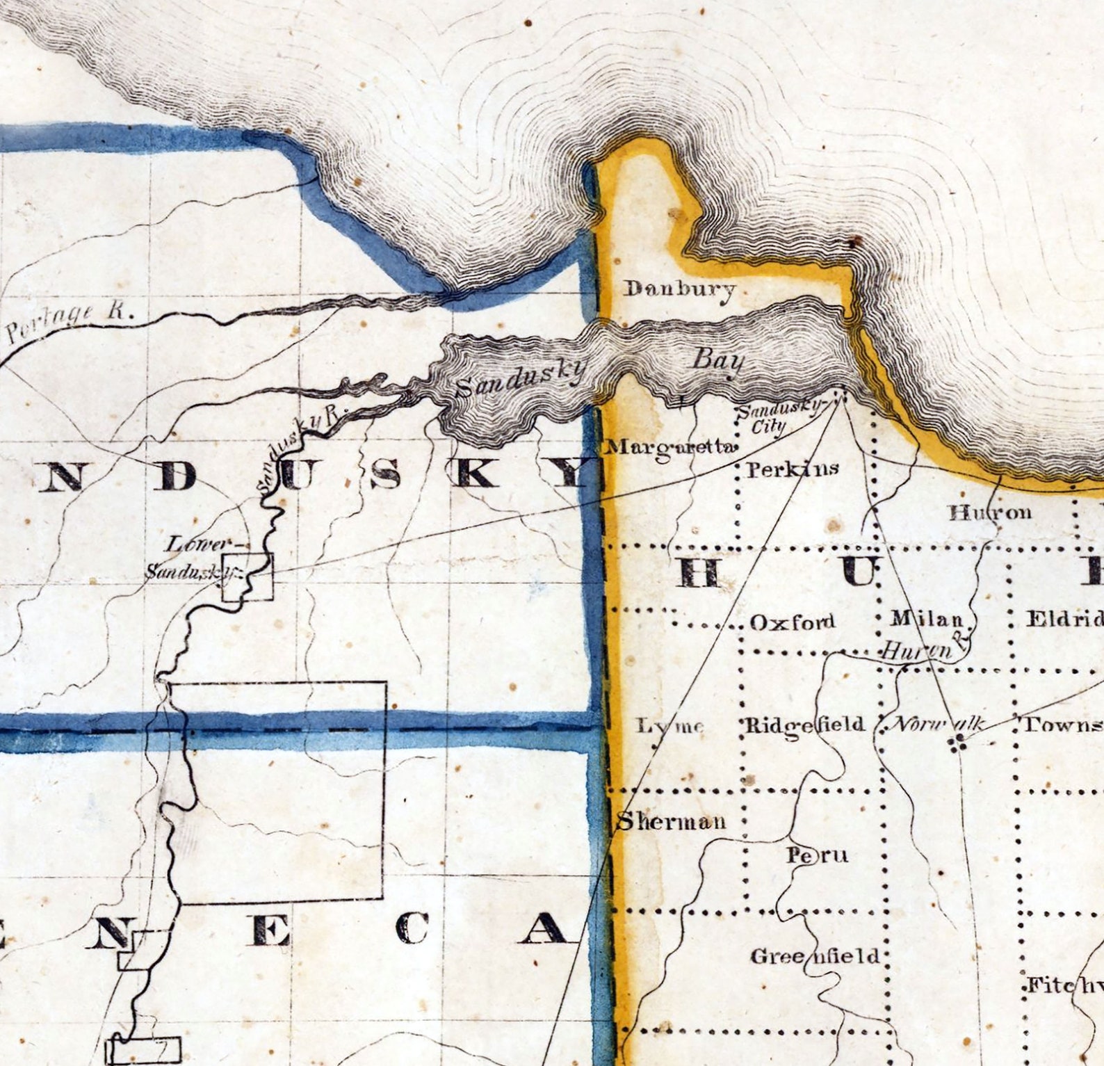 1822 Map of Ohio - Etsy