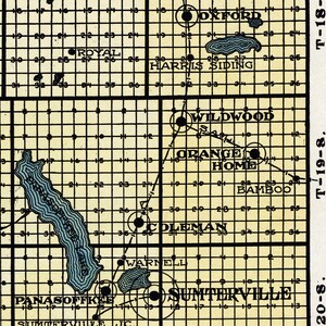 1914 Map of Sumter County Florida - Etsy