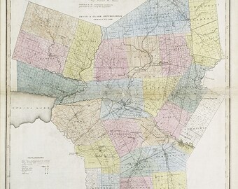 Oneida County Map | Etsy
