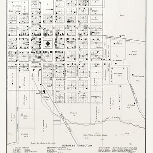 1866 Map of Danville Hendricks County Indiana - Etsy