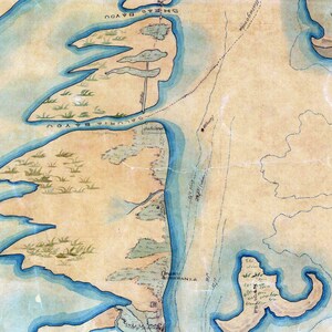 1862 Map of Matagorda Island Texas - Etsy