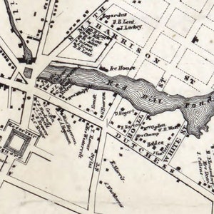 1858 Town Map of Poughkeepsie Dutchess County New York - Etsy