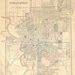 1875 Map of Indianapolis Marion County Indiana - Etsy