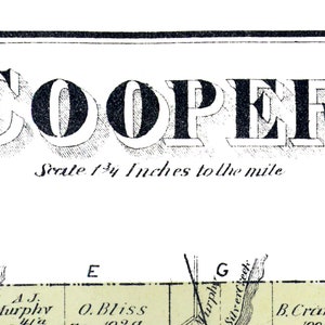 1873 Map of Cooper Township Kalamazoo County Michigan - Etsy