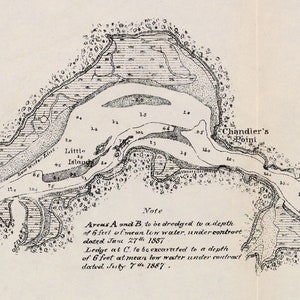 1887 Map of the Saco River Maine - Etsy