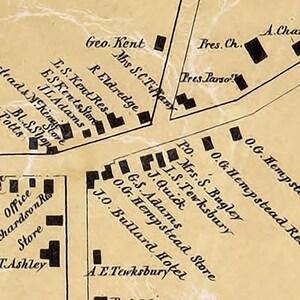 1858 Town Map of Brooklyn Susquehanna County Pennsylvania - Etsy