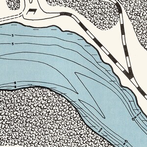 1960 Map of Jefferson Lake Jefferson County Ohio - Etsy