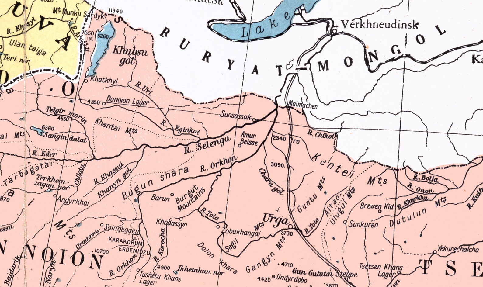 1900 Map of China and Adjacent Countries - Etsy