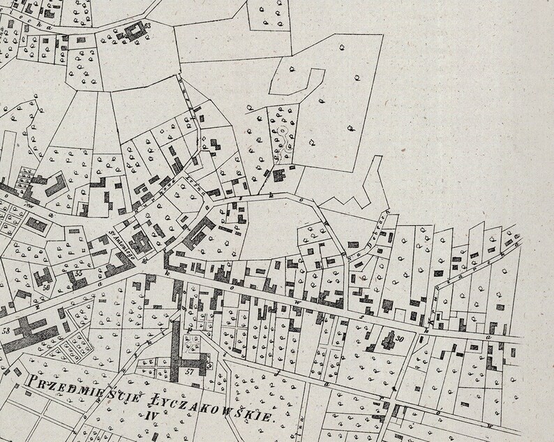 1871 Map of Lwowa Lemberg Galicia Austria Hungary - Etsy