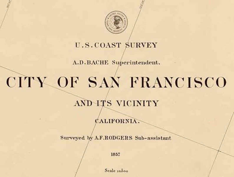1893 Map of San Francisco California Alcatraz - Etsy