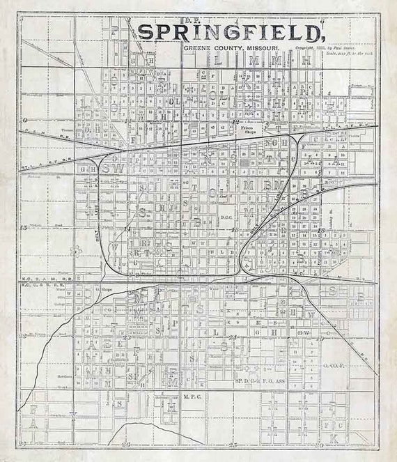 Springfield Missouri City Map