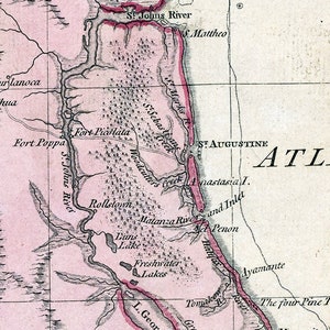 1763 Map of Florida - Etsy